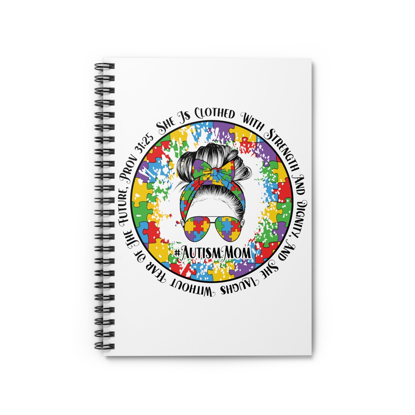 Autism Awareness Custom Printed Diaries and Journals by TheGlassyLass.com