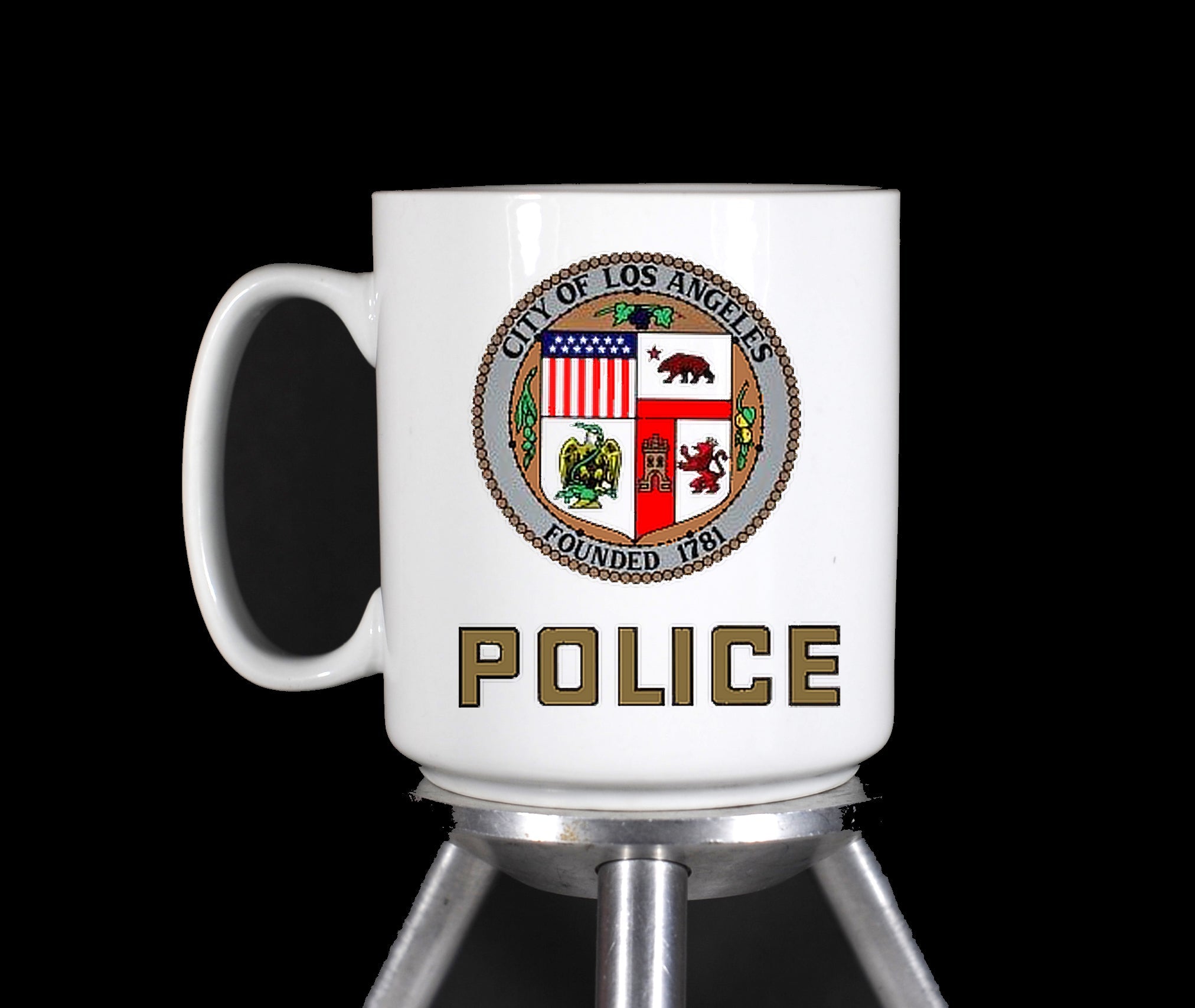 Police Department Custom Printed Coffee Mugs by TheGlassyLass.com